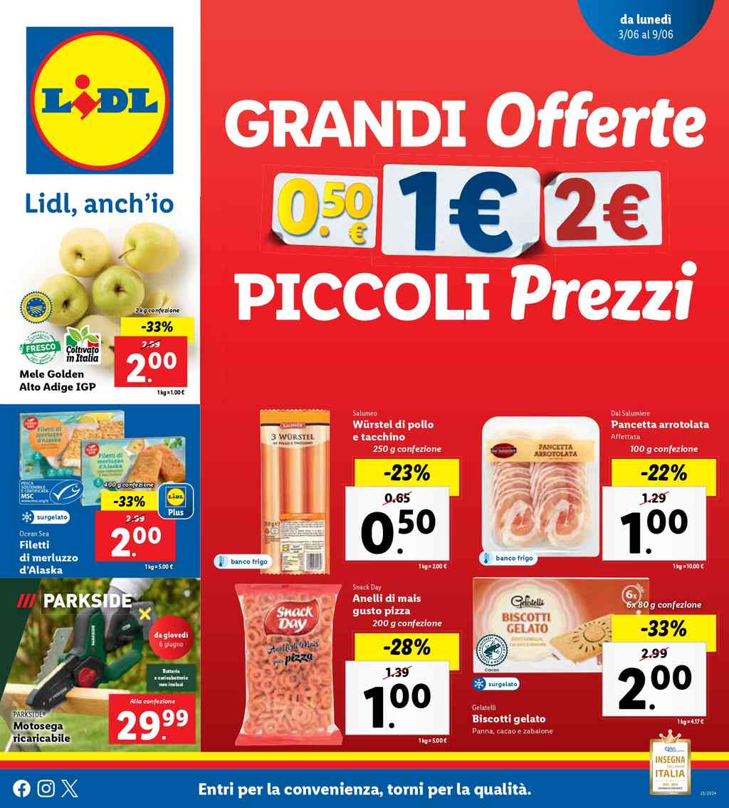 Volantino Lidl dal 3 al 9 giugno 2024