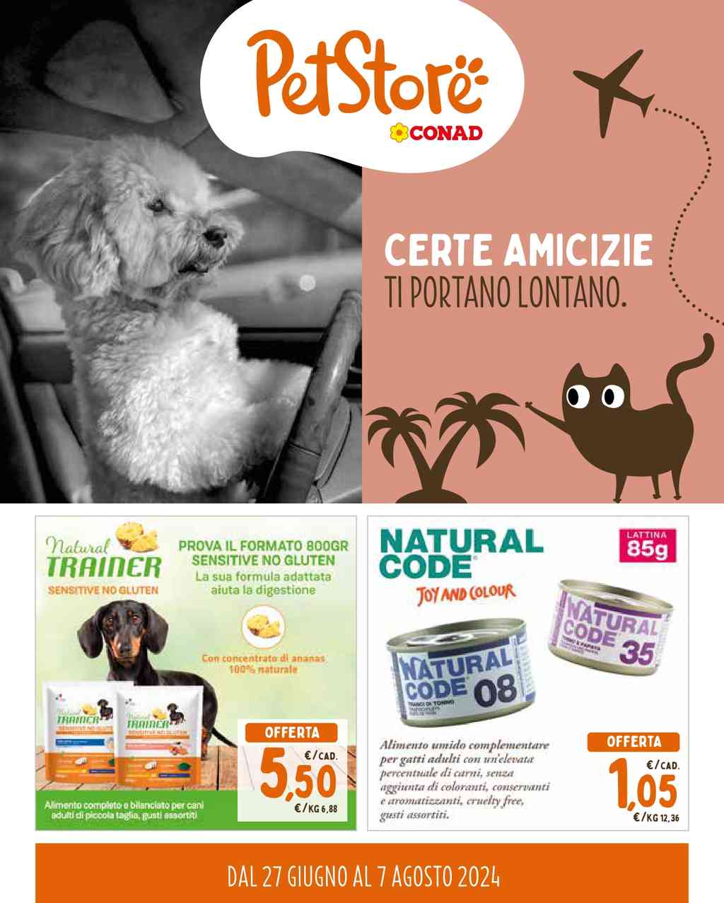 Volantino Conad Pet Store dal 27 giugno al 7 agosto 2024