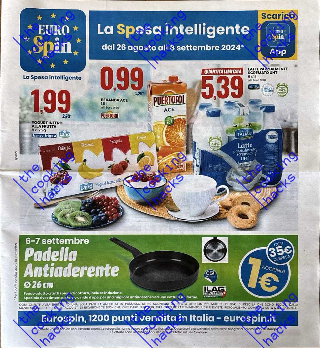 Volantino Eurospin dal 26 agosto al 8 settembre 2024