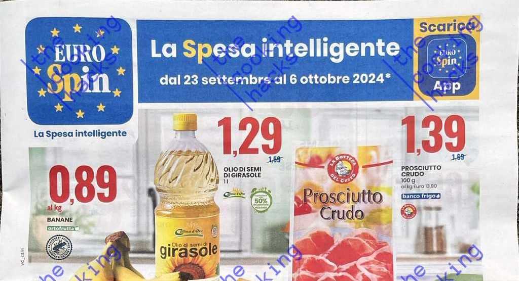 Volantino Eurospin dal 23 settembre al 6 ottobre 2024