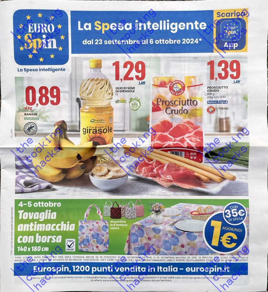 Volantino Eurospin dal 23 settembre al 6 ottobre 2024