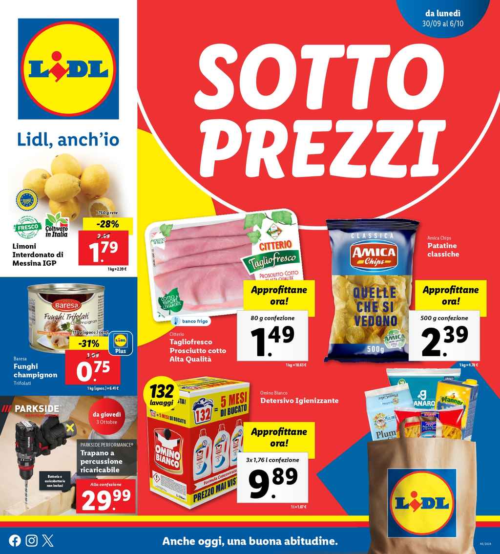 Anteprima del Volantino Lidl della prossima settimana
