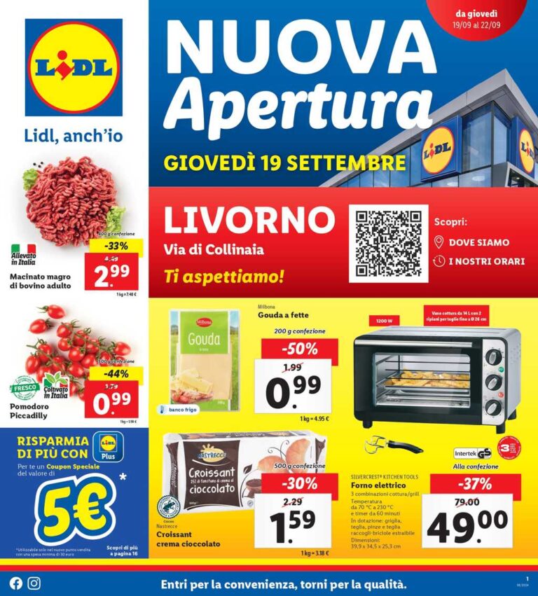 Anteprima del Volantino Lidl della prossima settimana