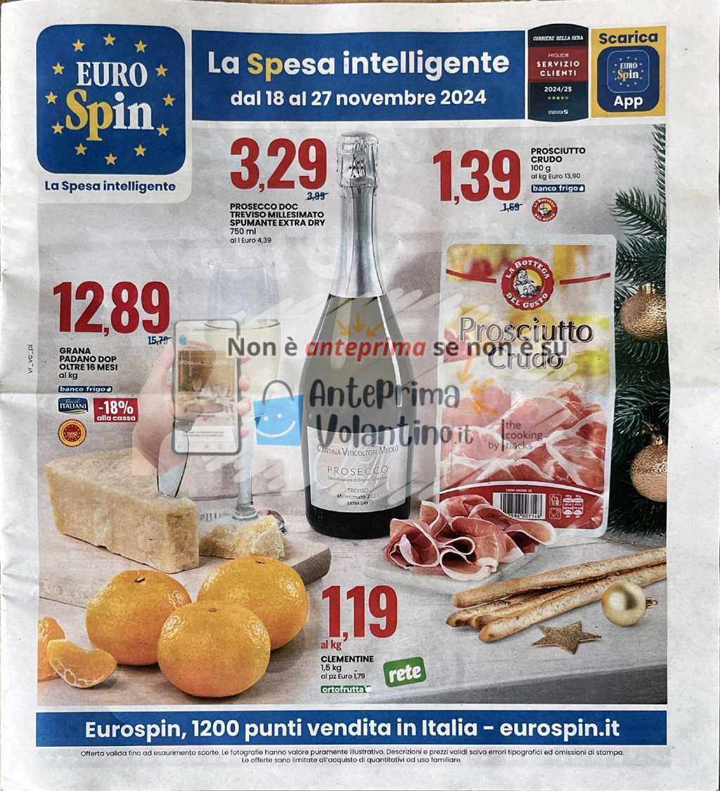 Volantino Eurospin dal 18 novembre 2024